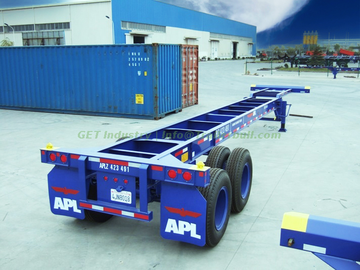 Light ISO America Model 40ft Intermodal Container Chassis Semi Trailer ...