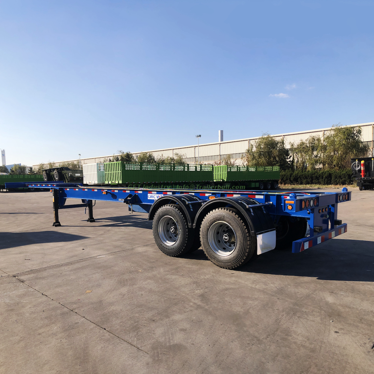 Light ISO America Model 40ft Intermodal Container Chassis Semi Trailer ...