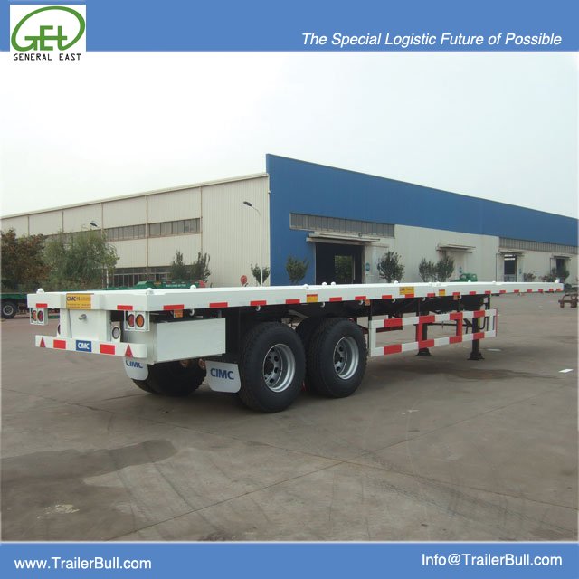 Bogie Axles Flatbed semi trailer 40ft - Buy bogie axle FlatBed Semi ...