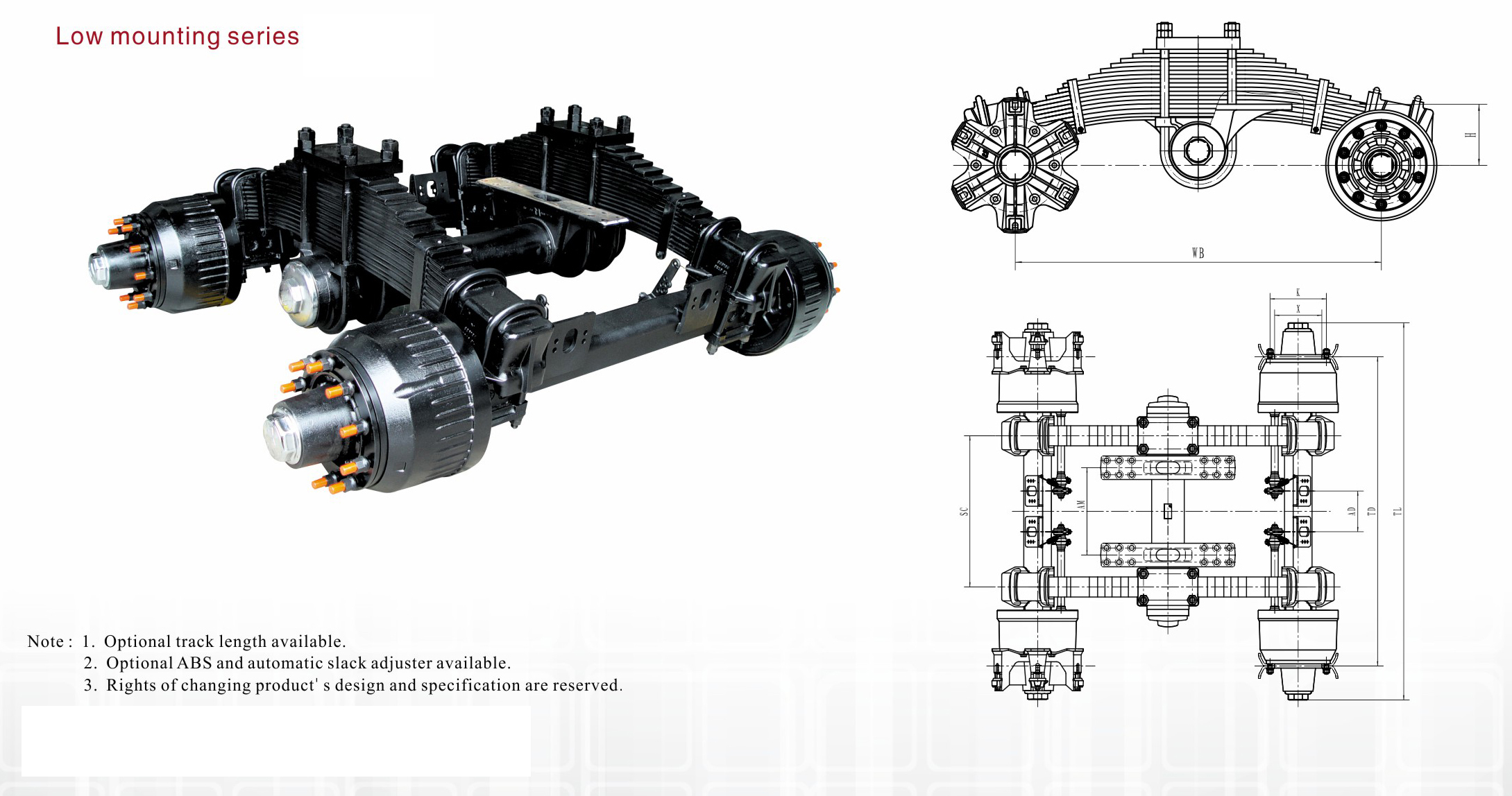 Bogie suspension -Low Mounting Series-24T 28T 32T 36T - Buy Bogie ...