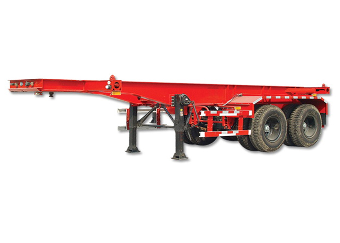 20ft Skeleton Semi Trailer with 2 axles for super heavy Container and ...