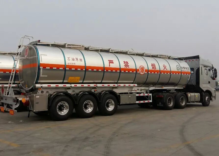 40000L Insulated Aluminum Tanker Semi Trailer with 3 BPW Axles for ...