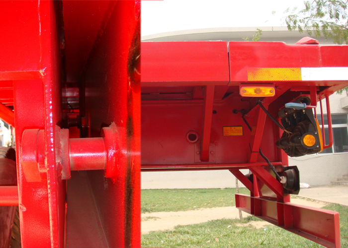 40ft retractable FlatBed Semi Trailer with tail retractable for ...