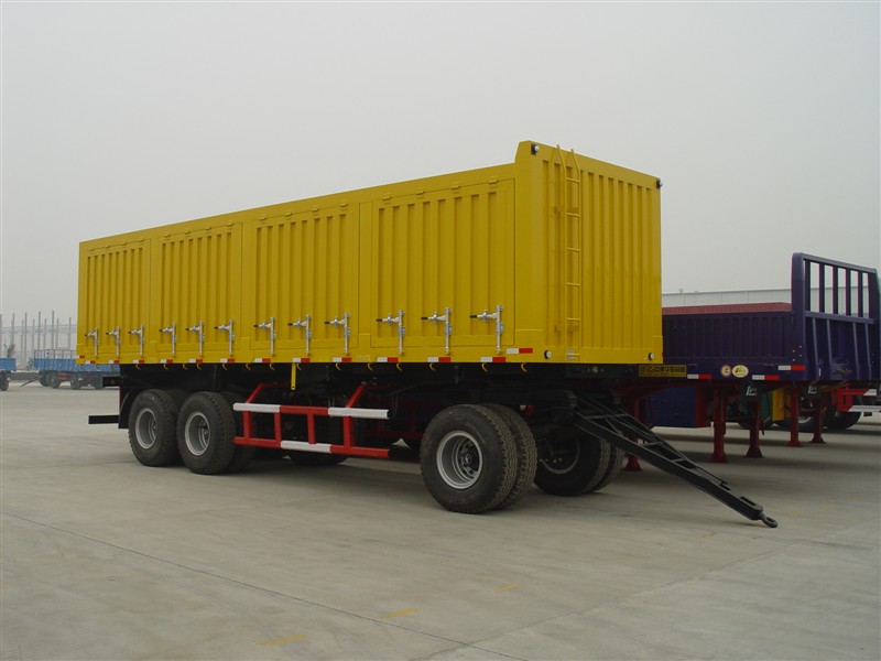 25 Feet Draw Bar Box Trailer with 3 Axles - Buy Draw bar trailers, Full ...