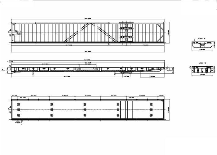 60 Feet Roller Trailer Mafi Trailer for 80T Capacity - Buy 80T Mafi ...