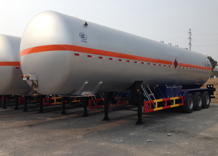51000L Liquefied Petroleum Gas Lorry Tank Semi Trailer with 3 Axles for ...