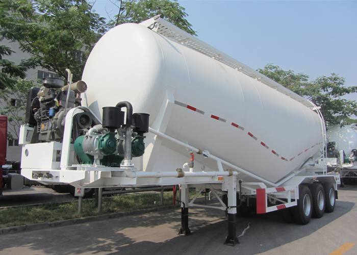 33000L Dry Bulk Pneumatic Tanker Semi Trailers with 3 axles for bulk ...