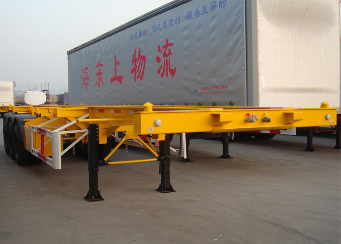 40 Foot Skeleton Semi Trailer with 3 axles for ISO container and ...