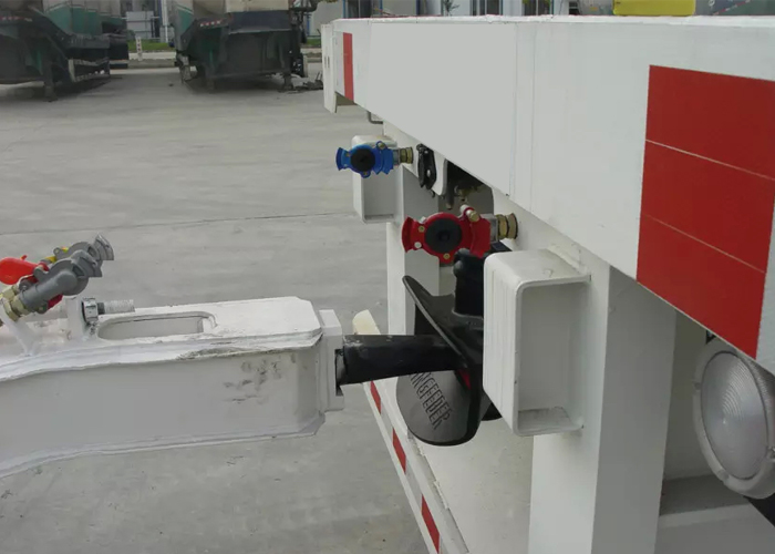80ft FlatBed Semi Trailer Train with 1 Flatbed Trailer And 1 Draw Bar ...