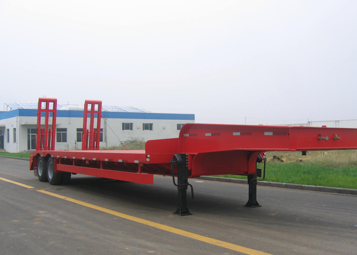 12.7m 40T Fixed Gooseneck ( FGN ) Low Bed Semi Trailer with 2 Axles for ...