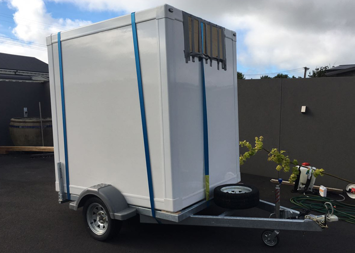 Luxury Mobile Cold Car Trailer with Fast Assembly FRP Profiles And PU ...